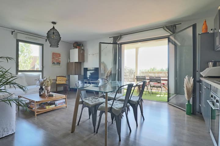Bosquet : Cosy T3 Terrasse + Box - Bouc-Bel-Air