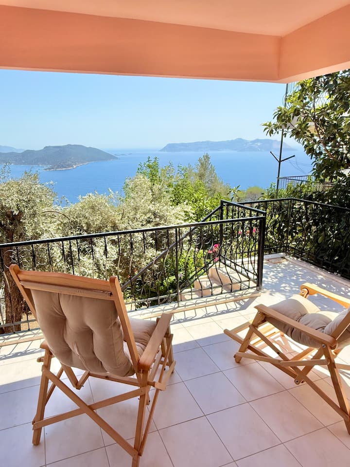 Casa Tulum - Deniz Manzaralı Bahçeli Dublex - Kaş