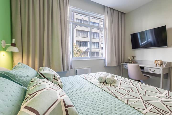 Apto Moderno Em Copacabana|300 Metros Praia - Rio de Janeiro