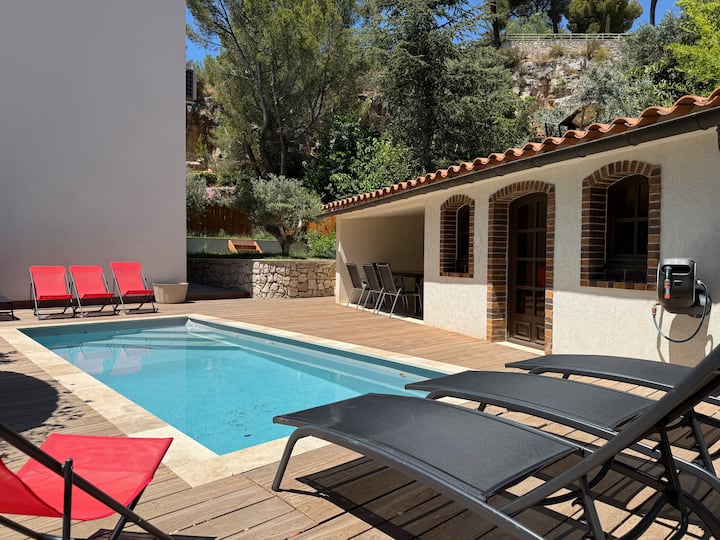 Piscine Privée 5 Chambres Luxe Cassis +Parking - Aubagne