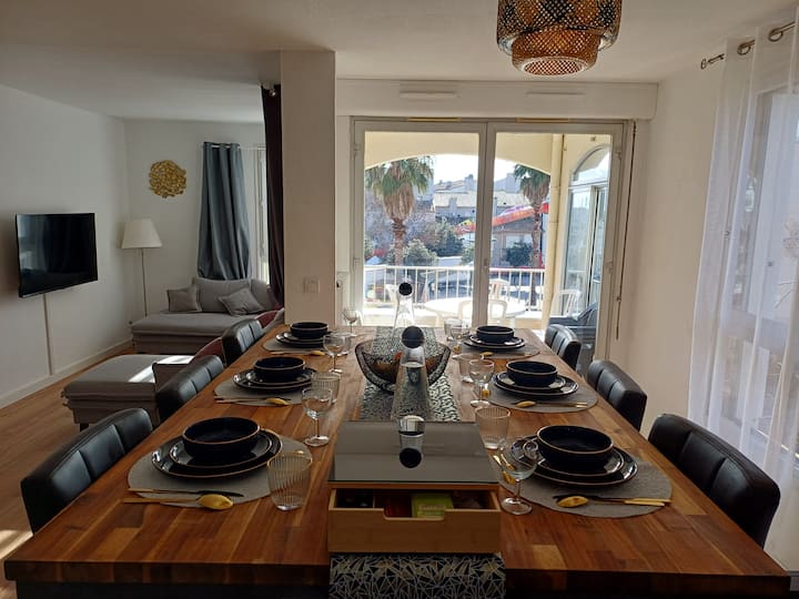 T3 Lumineux 6-8 Pers Vue Port | Parking | Piscine - Agde