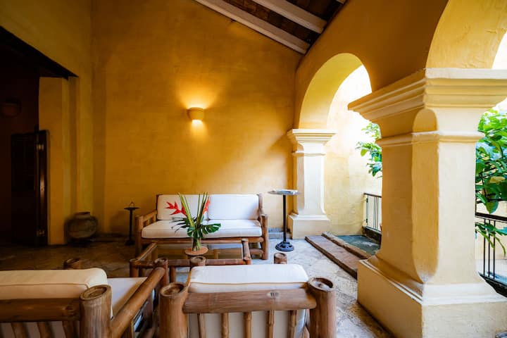 Authentique Maison Coloniale Avec Piscine Privée - Cartagena