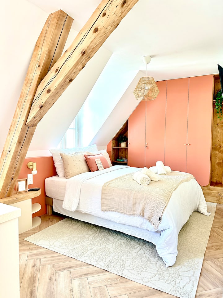 La Vue En Rose - Studio Confort, Calme, Vue Unique - Metz