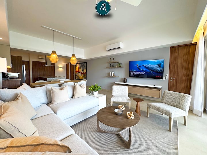 Elegancia Y Espacio En Flamingos | 3br Y Terraza - Bucerías