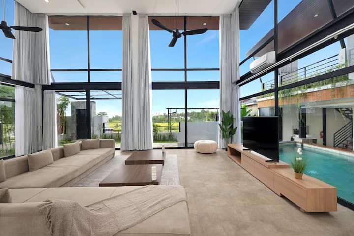 Ubud Designer Villa 7br | Pool & View - Indonésie