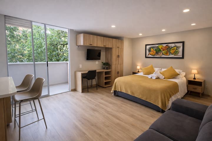 Loft De Lujo Remodelado|balcón-la Frontera–poblado - Envigado