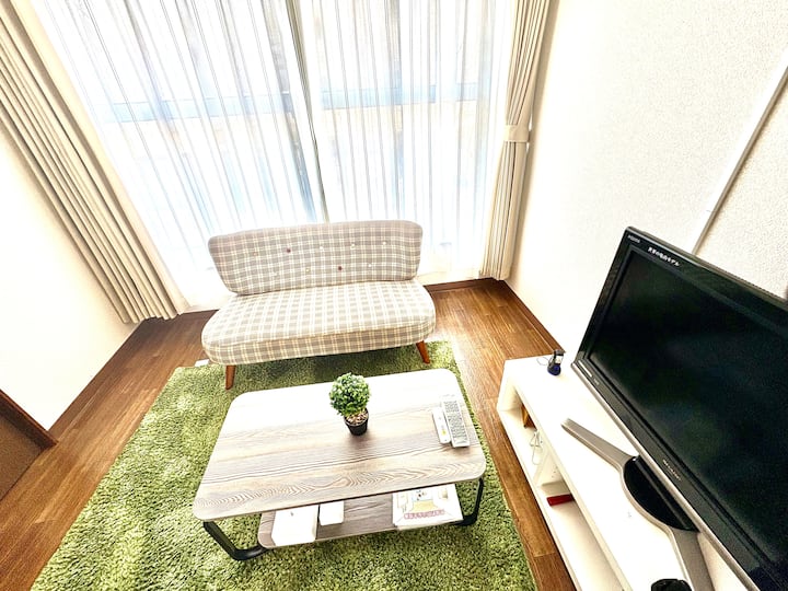 末広、Moo、徒歩圏内　好立地！コンビニすぐそば1ldk 無料駐車場、エアコン完備35平米 - 釧路市