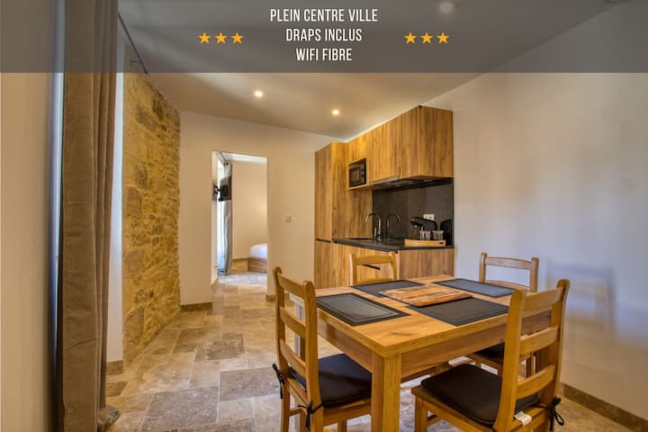 2 Pièces, Plein Centre, Climatisation, "Sarladina" - Sarlat-la-Canéda