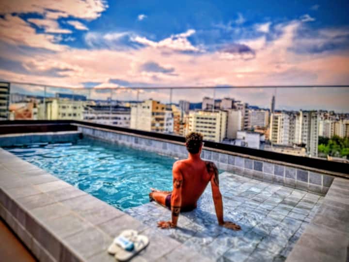 Centro-lapa. Piscina E Rooftop. Para 4 Pessoas. - Rio de Janeiro