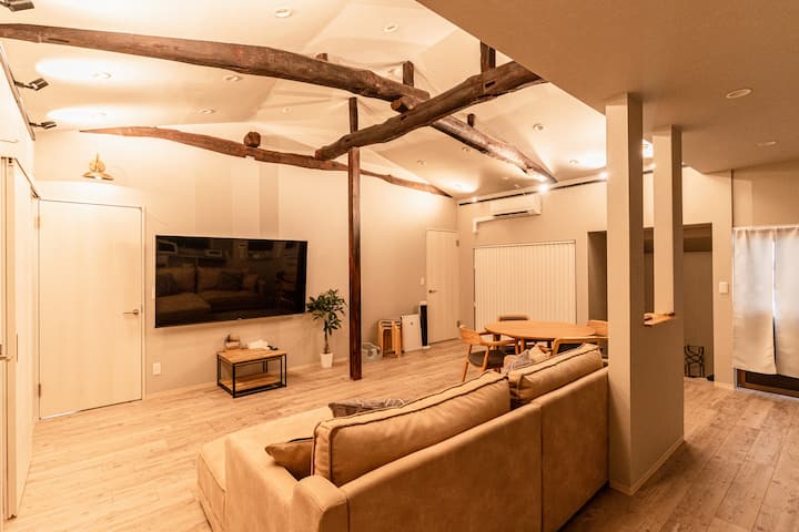 【New Open!】79㎡|別府駅徒歩9分|大型ディスカウントストア徒歩3分|ビーチ徒歩5分|p有 - Beppu