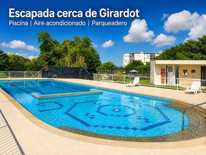 Apartment For 6 Pool, Ac, Parking Near Girardot - Girardot