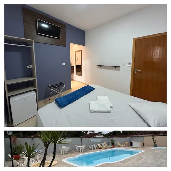 113– 180m Praia Enseada, Ar, Frigobar, Enxoval - Ubatuba