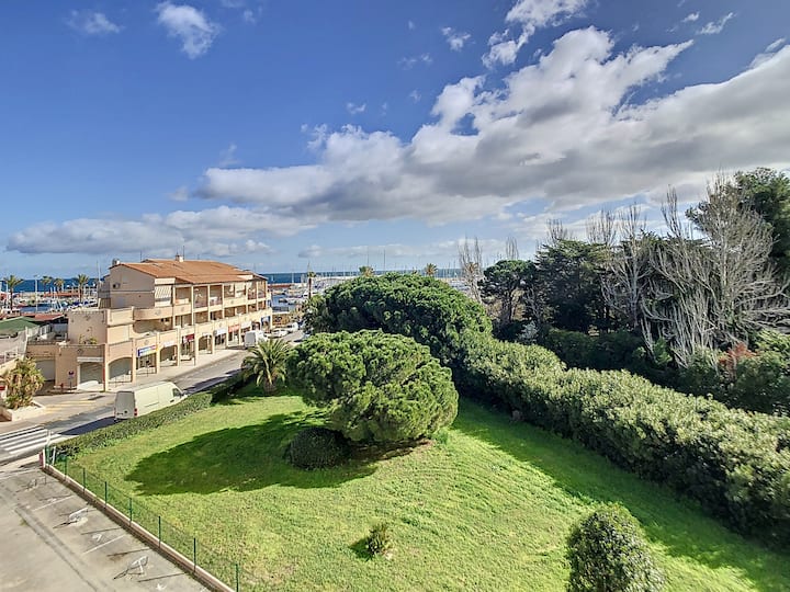 Studio Au Port Avec Parking Et Vue Magnifique - Saint-Cyprien