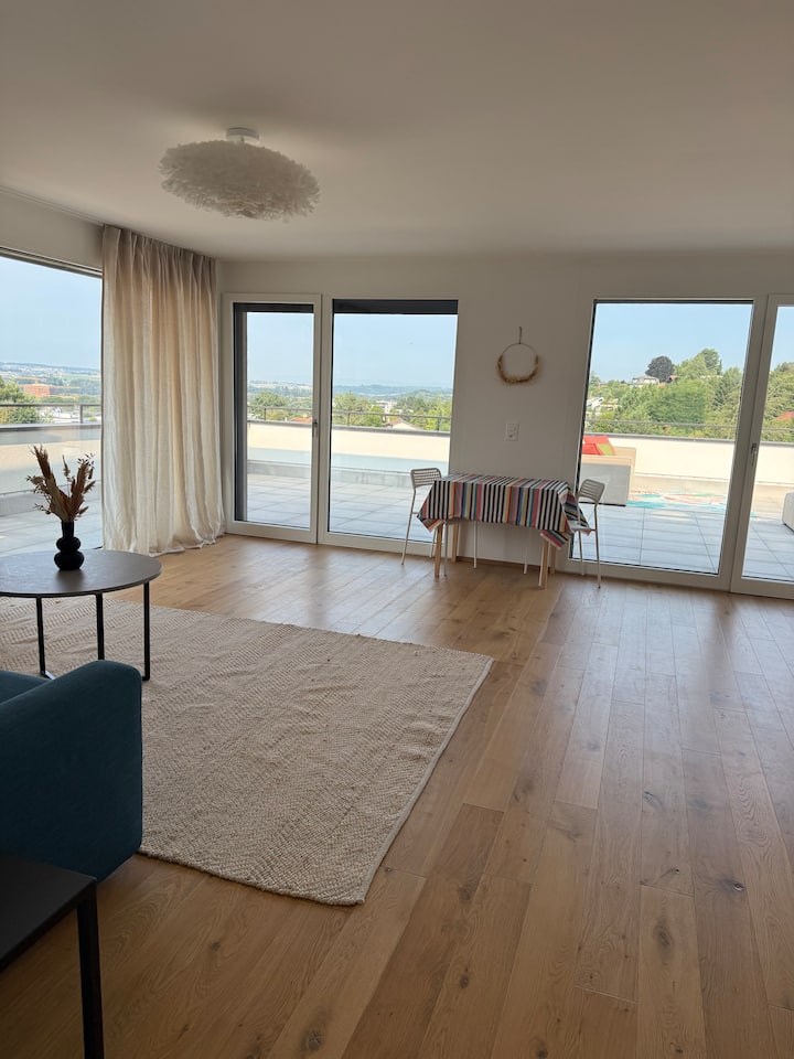 Studio En Attique + Immense Terrasse - Friburgo