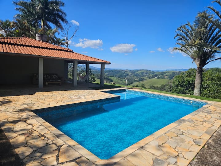 Paraíso Nas Montanhas Piscina Climatizada E Vista - Socorro