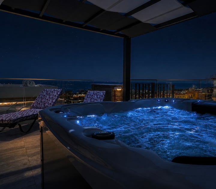 Beautiful Space, Roof Garden, Hot Tub & Bbq Paphos - Paphos