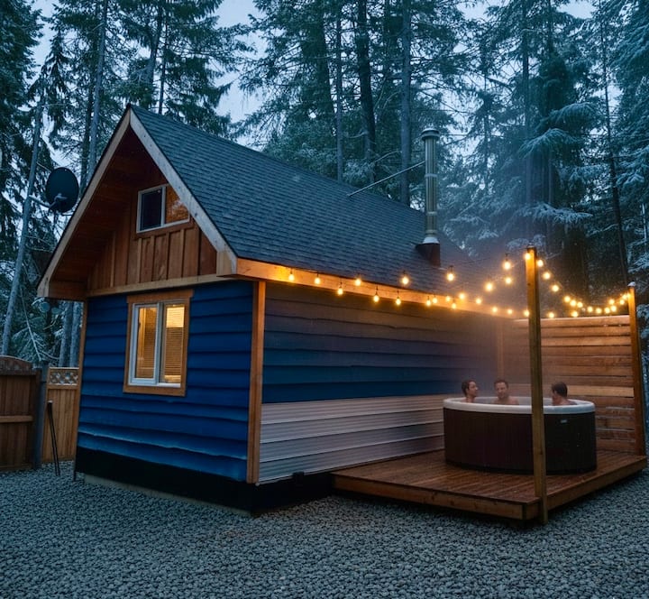 Little Bunkie With Hot Tub, Cozy Loft & Wood Stove - Canada