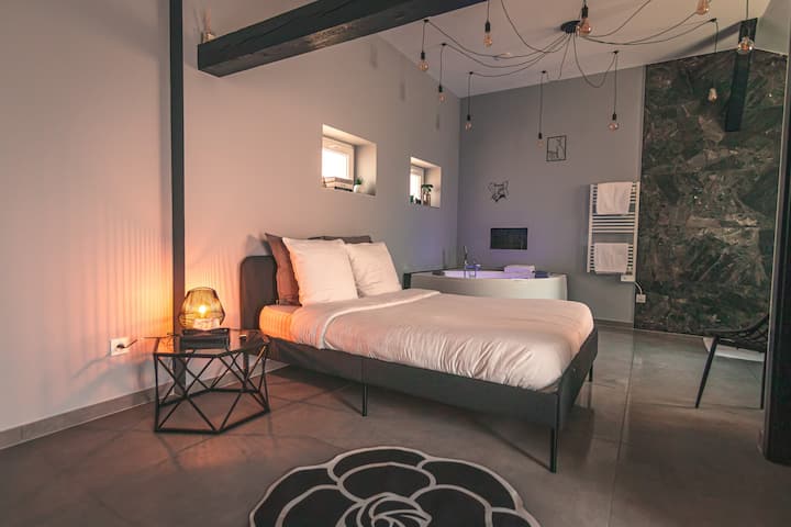 Loft Romantique Balnéo Terrasse Privée - Dambach-la-ville
