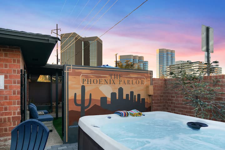 The Phoenix Parlor - 2 King Beds - Hot Tub - Dt - Sacred Heart Church - Phoenix