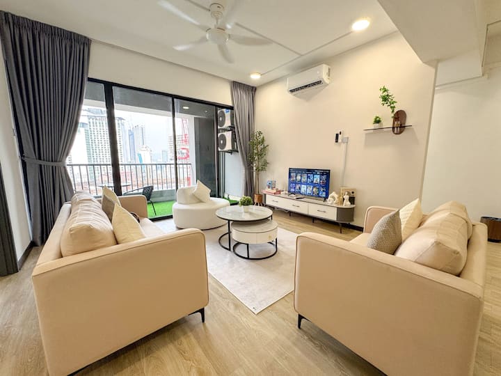Timesquare&monorail L Huge 4br 12pax L Muji Oasis - Bukit Bintang