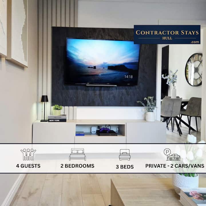 Private Driveway For 2 Cars, 2br House | Fast Wifi - Hull