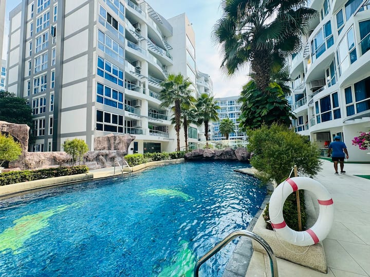 #L1grand Avenue/水系公寓/蓝白色主题/市中心/中文房东 - Pattaya City