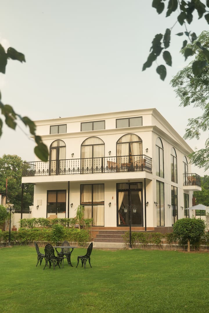 Luxury French Farmhouse | Pool, Parties & Stays - Noida
