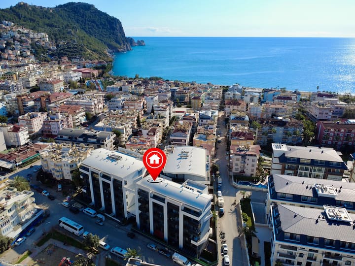 Sa Apartments! Cleopatra Beach Duplex With Terrace - Alanya