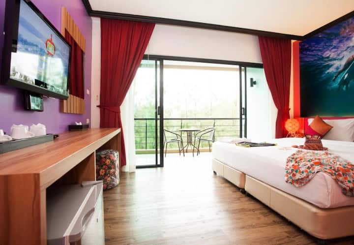 4 Balcony Room Affordable Stay Step To Kata Beach - Kata Beach