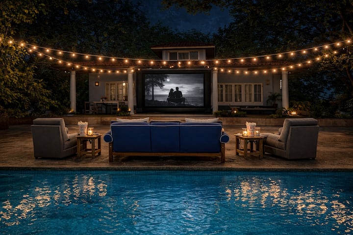 Portuguese Hilltop Home With Outdoor Movie Night - Anjuna