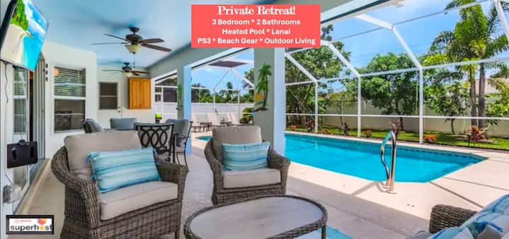 Backyard Retreat! - Heated Pool - Cape Coral, FL