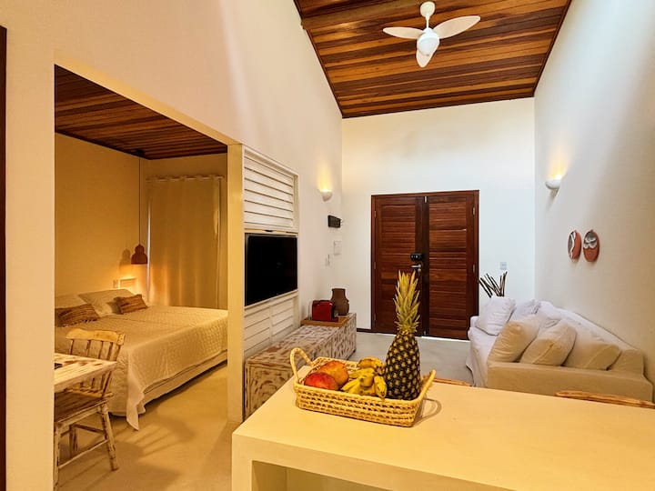 Chalé Acolhedor Com Trilha Exclusivo à Praia - Brasil