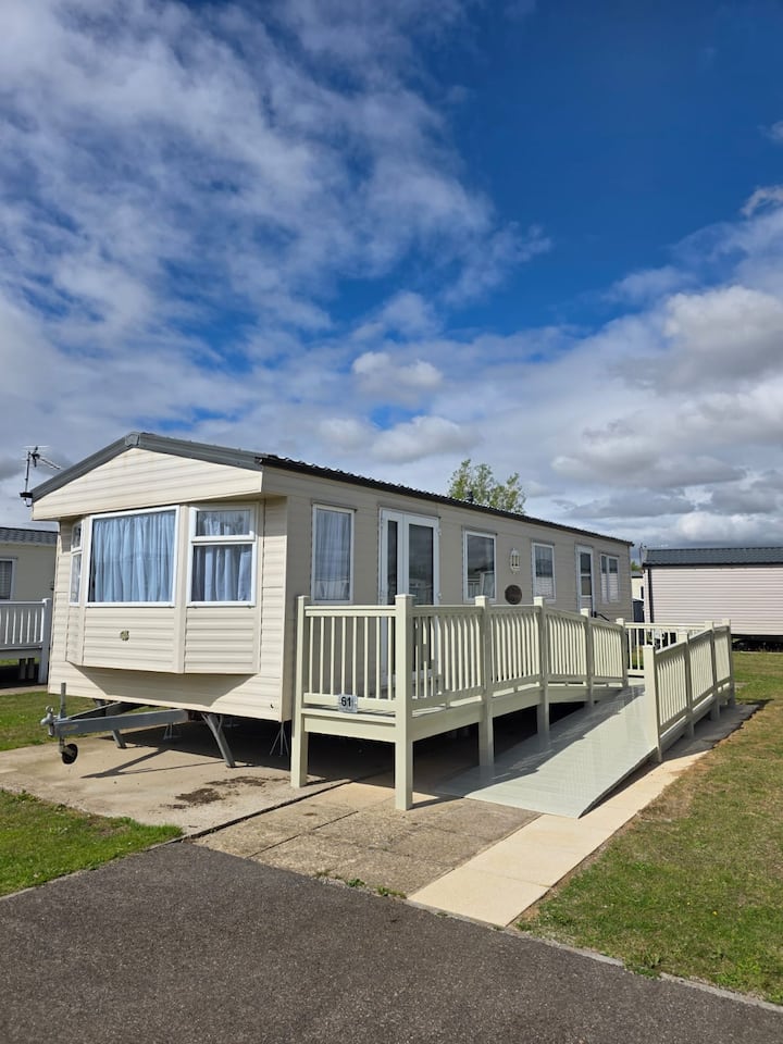 Disabled Caravan -Ramped Decking - Grange Leisure - Sutton on Sea