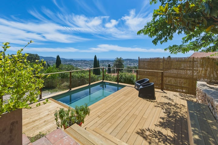 Villa Vue Mer Panoramique & Piscine Chauffée - Le Pradet