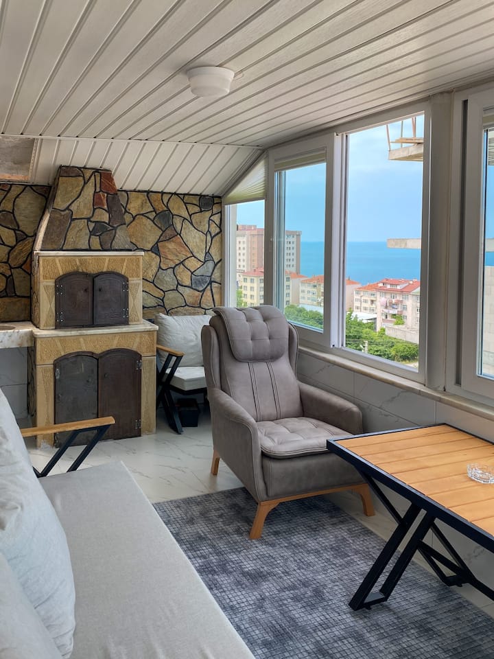 Mangal şöMineli Vip Teras Daire - Akçakoca