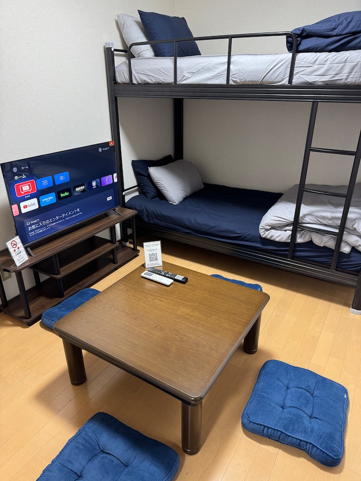 貸し切り、4人まで同一料金。熊本城、繁華街、熊本市電駅、徒歩圏内。新規オープン特別価格実施中 - Kumamoto