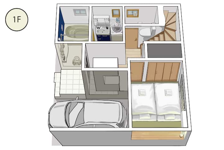 10 Guests｜3br House｜106 ㎡｜4min Sta｜namba 10 Min - Osaka, Japan
