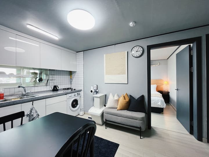 우평604 [청량리역 7분] 43㎡ 단독 2베드룸 스위트 · 장기숙박/교환학생 추천 - Seoul