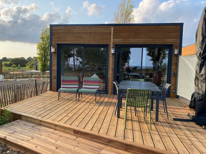 Face Mer à 180° Cottage Tribord 8 Pers & Piscine - Pénestin