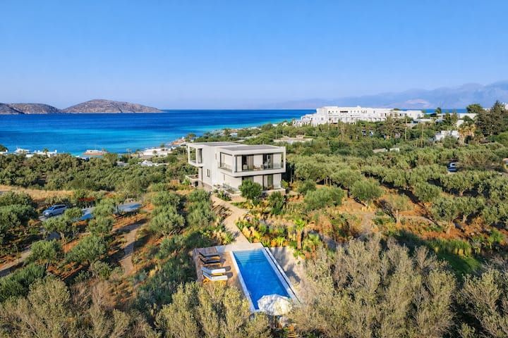 Villa Elounda Lion, 2 Pools, Hammam & Beach Access - Elounda