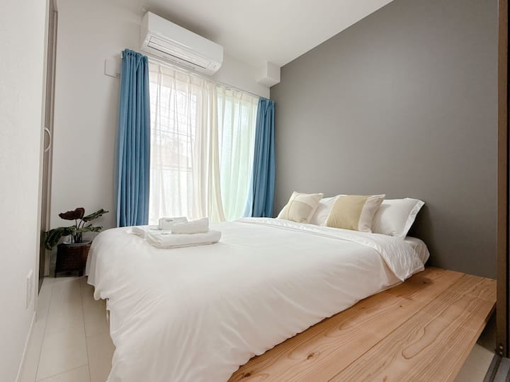 刚田今里302(客厅有张单人沙发床).鹤桥.上本町.近铁线.千日前.道顿堀 - Osaka, Japan