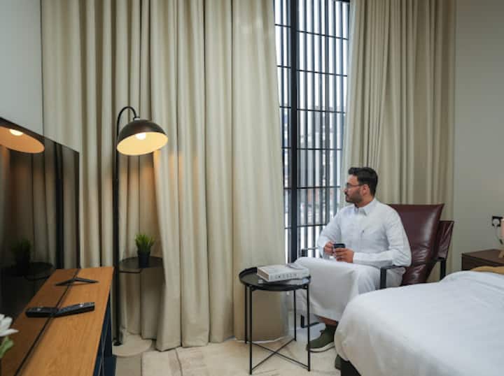 النرجس B- استوديو بتصميم وهادئ مع اطلالة N 202# - Saudi Arabia