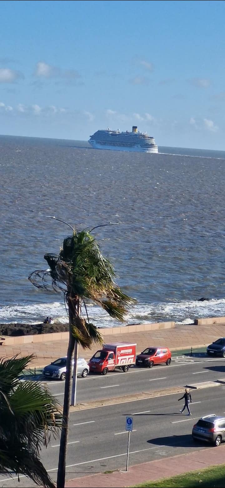 Rambla Con Balcón Vista Al Mar Y Calefacción - Montevideo
