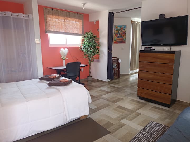 Terracota. Loft Premium, Tranquilo Y Acogedor - Metepec