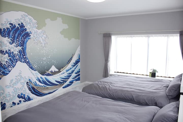 【Scenery Kanaya】海・富士山眺望/海徒歩２分/1日1組限定/最大12名/一棟貸切 - 富津市
