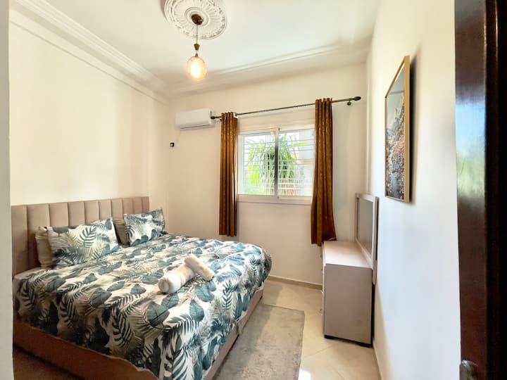 Appartement Vert Avec Clim Et Wifie Haut Vitesse - Fes