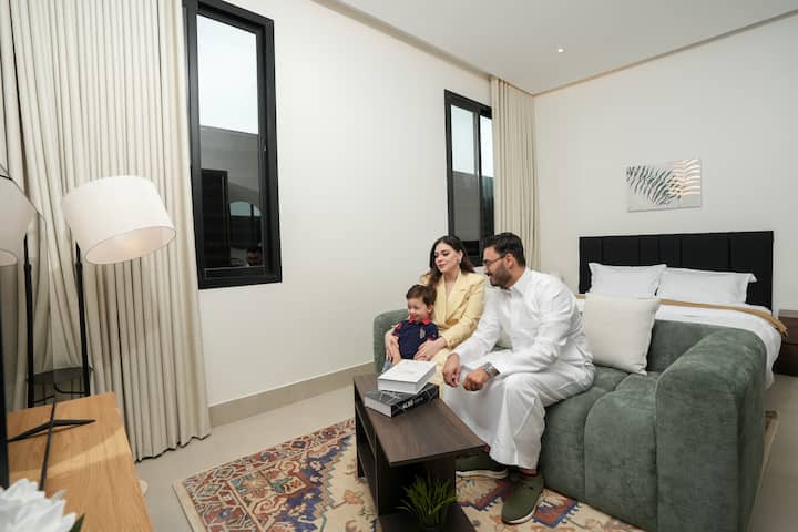 النرجس B- استوديو بمكتب عمل هادئ وجميل N 105# - Aéroport du roi Khaled - Riyad (RUH)