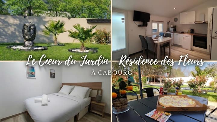 Le Cœur De Jardin | 40m² |Terrasse & Plage à 5 Min - Cabourg