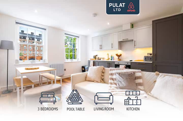 Lux 3br • Camden • Pool Table • Hampstead Heath - London