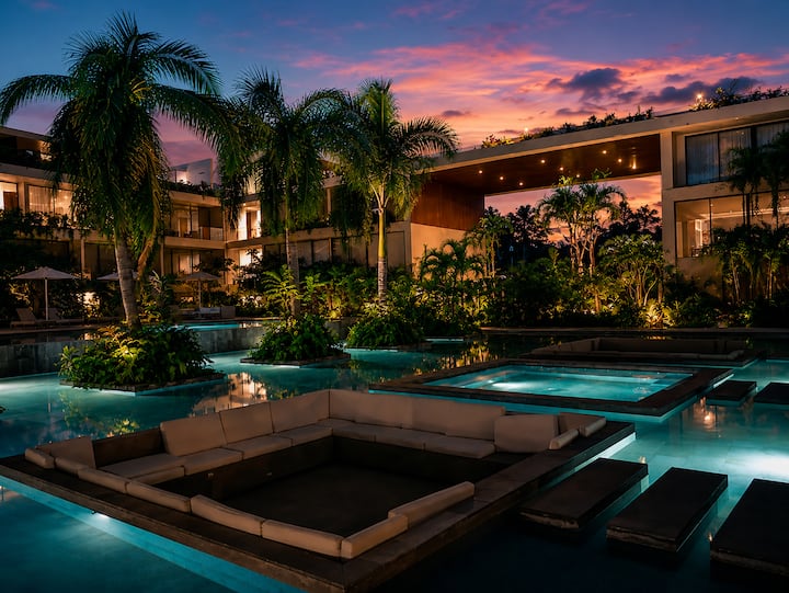 Best Resort Pool Gym Ac W/d Wif - Tulum